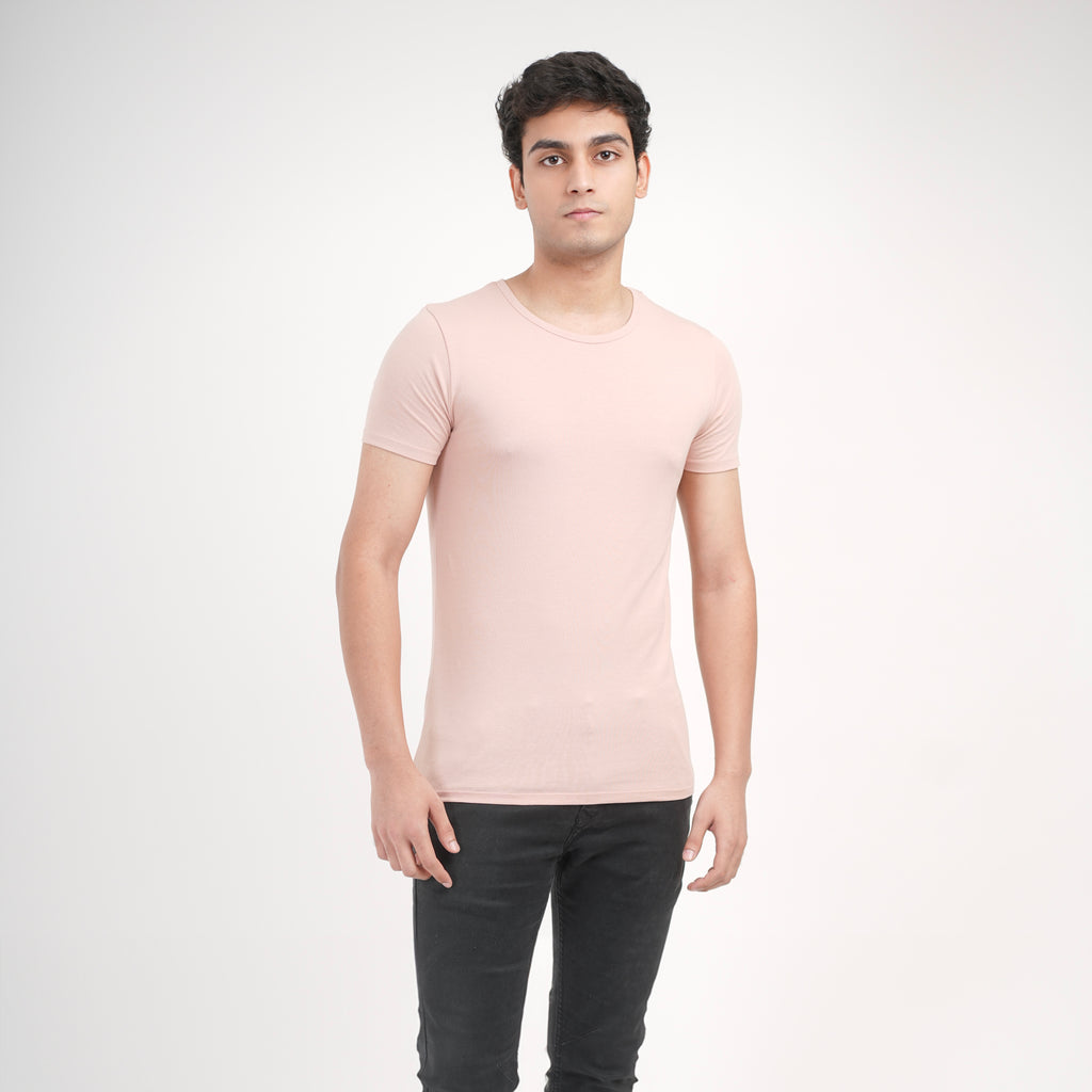 V- Fit Crew Neck Short Sleeve - Tuscany Pink – Lean Lines